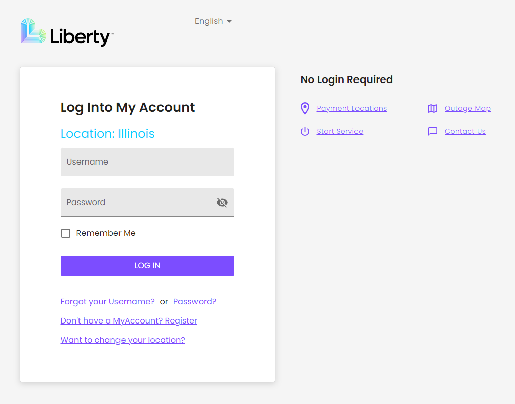 My Account Overview - Residential - IL Gas - Liberty